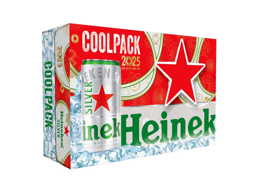 Thùng 24 lon bia Heineken Silver 250ml - Chợ Sỉ